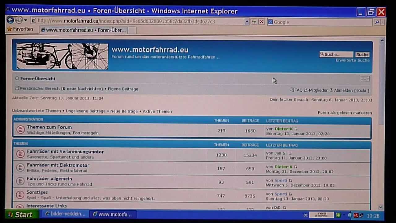 Bilder einfügen in ein phpBB-Forum, Tutorial - YouTube