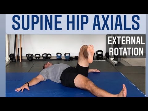 Kinstretch Clips: Hip Mobility: Supine Hip Axial Rotation - YouTube