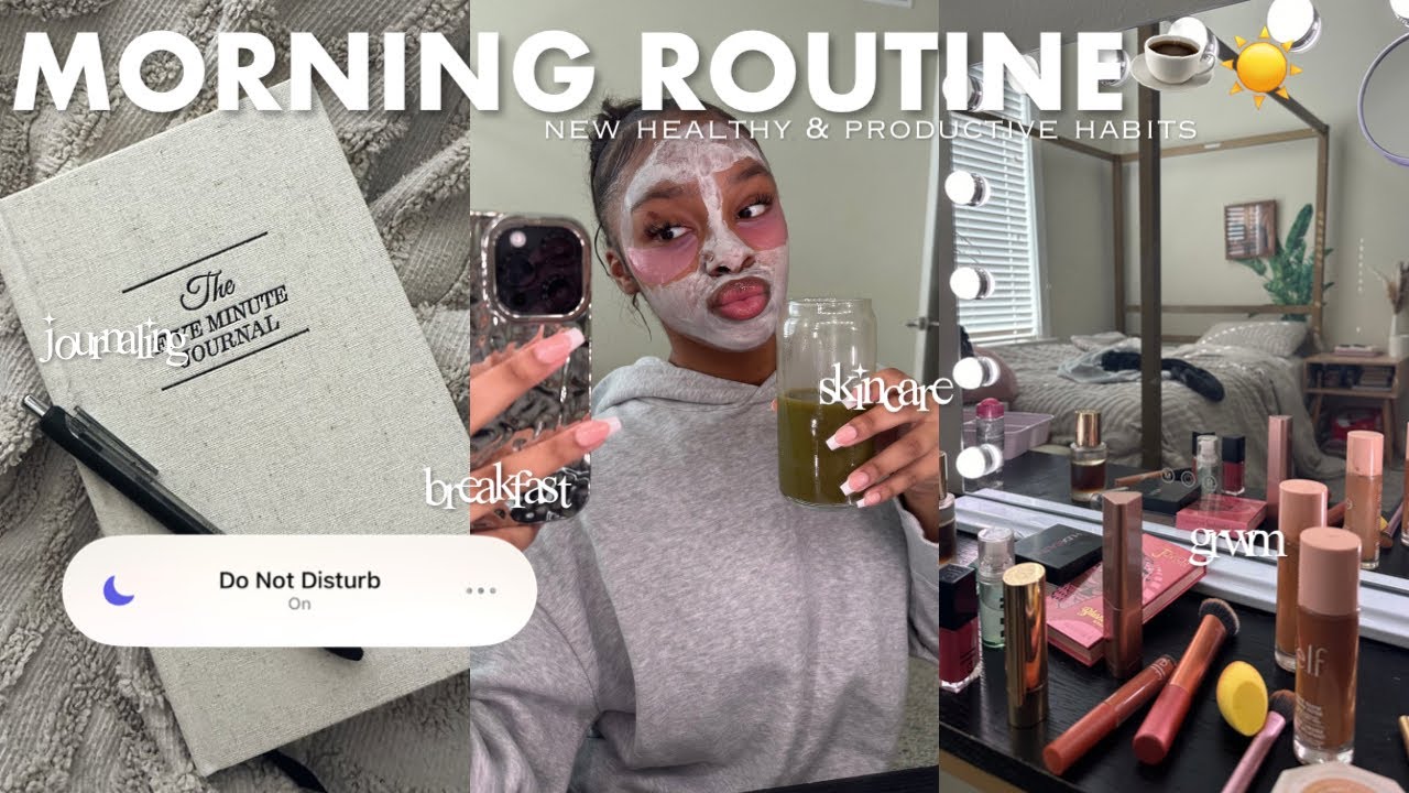 MY 2024 MORNING ROUTINE | new productive habits, journaling, skincare ...