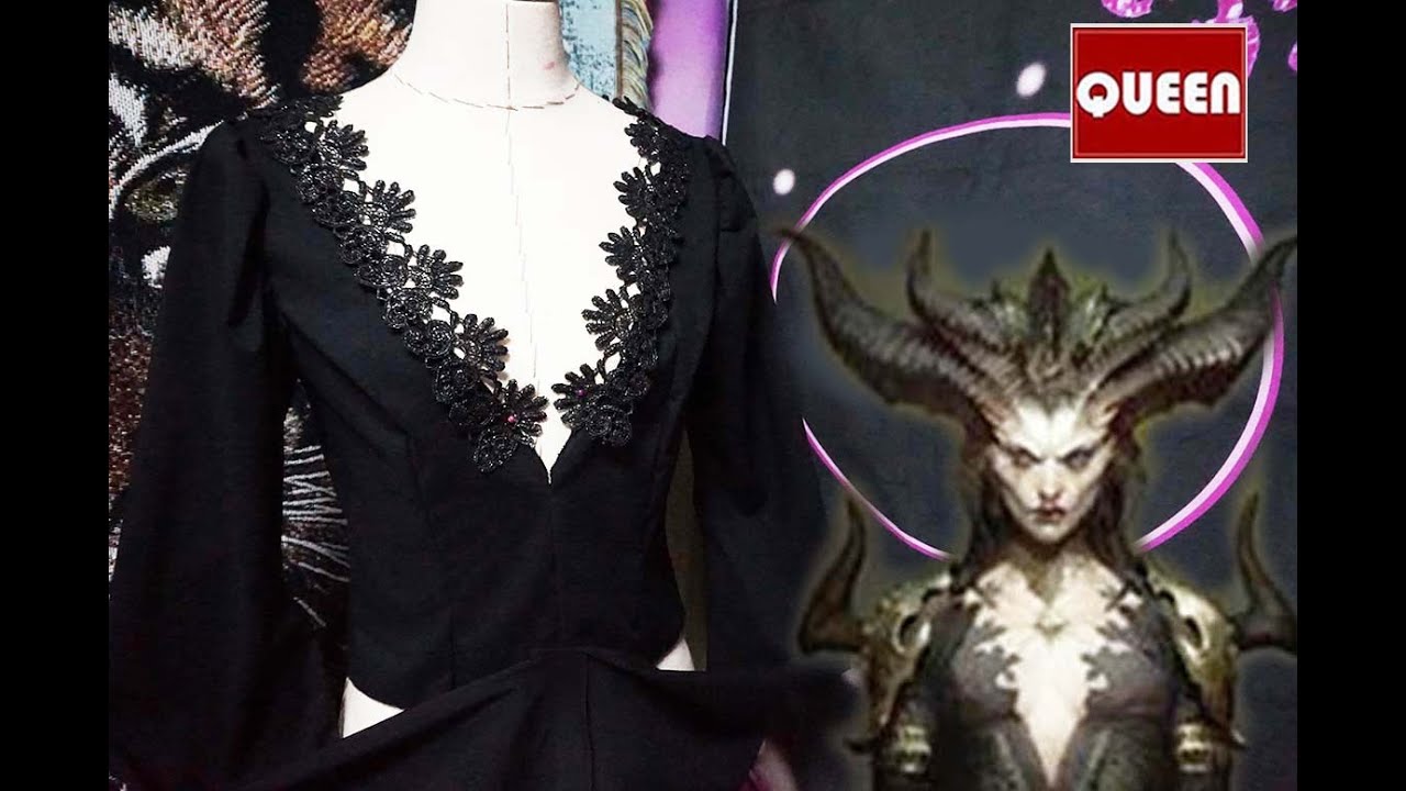 DIABLO IV*lilith dress*디아블로4 릴리트 코스프레 의상제작 영상 (1) - YouTube