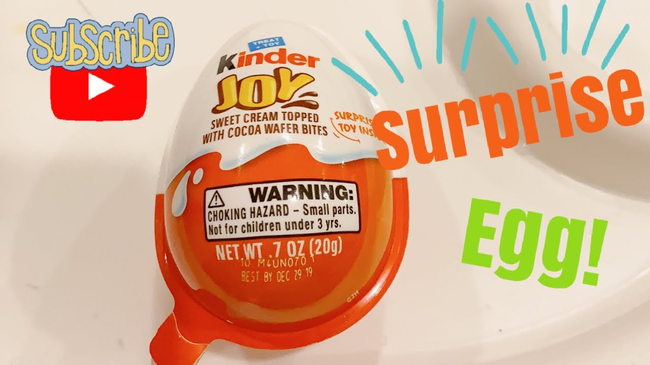 Opening Surprise Egg! | Kinder Joy Eggs - YouTube