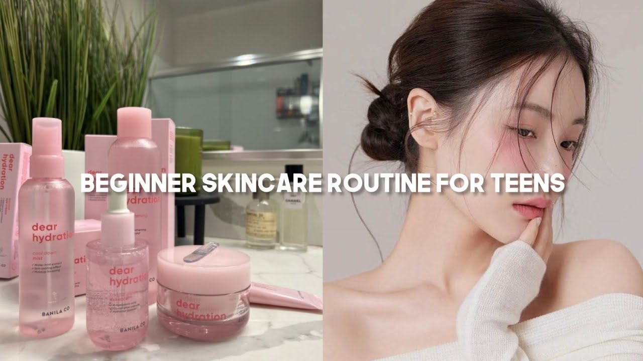 Beginner skincare routine for teens - YouTube