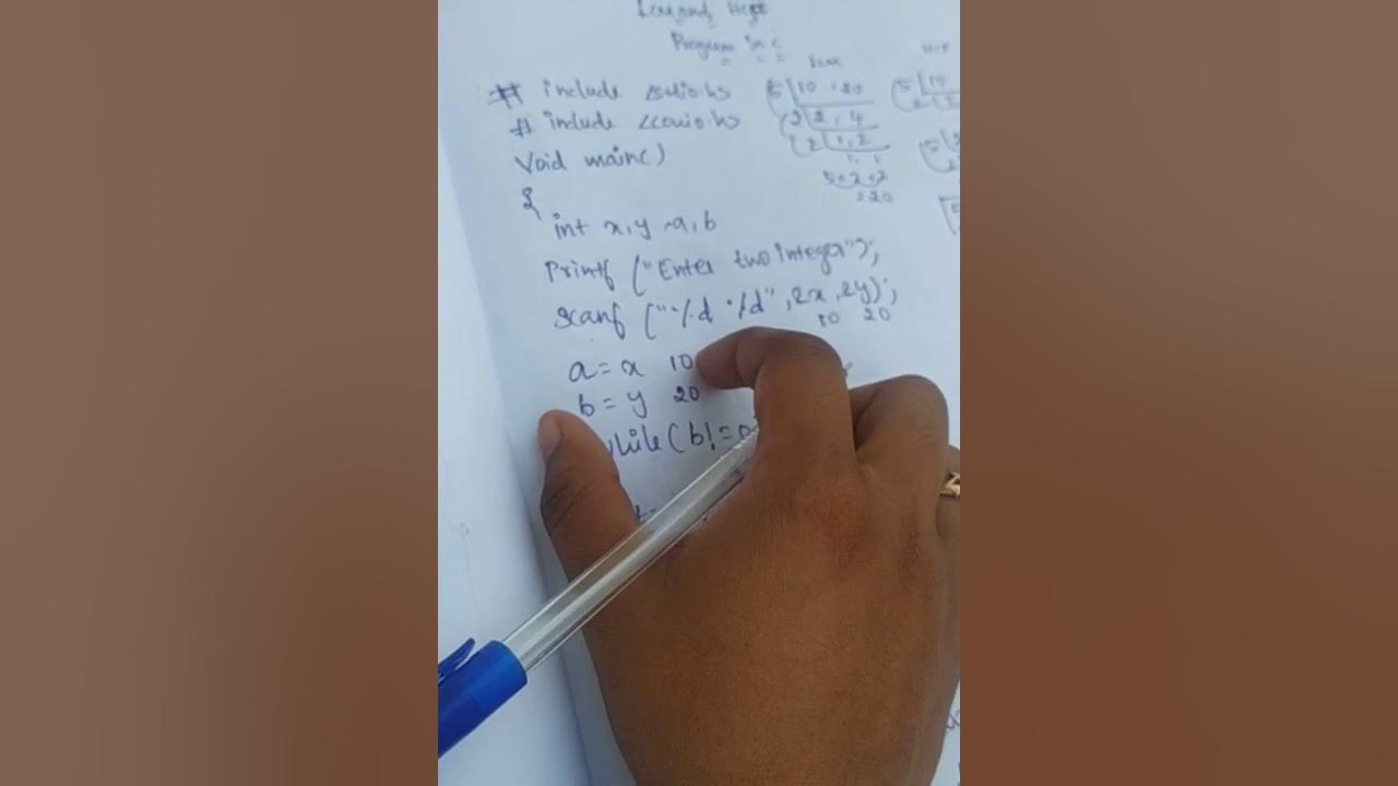 Lcm and Hcf program in c - YouTube