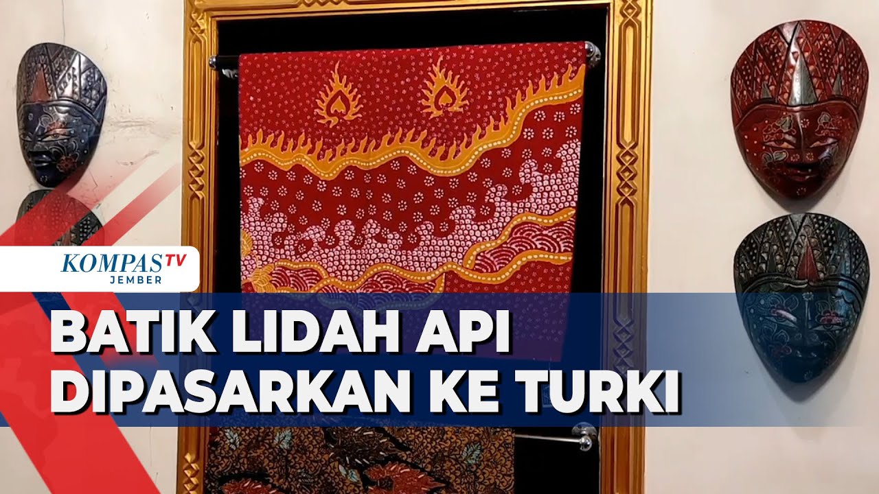 Batik Lidah Api Khas Kediri Dipasarkan Hingga ke Turki - YouTube