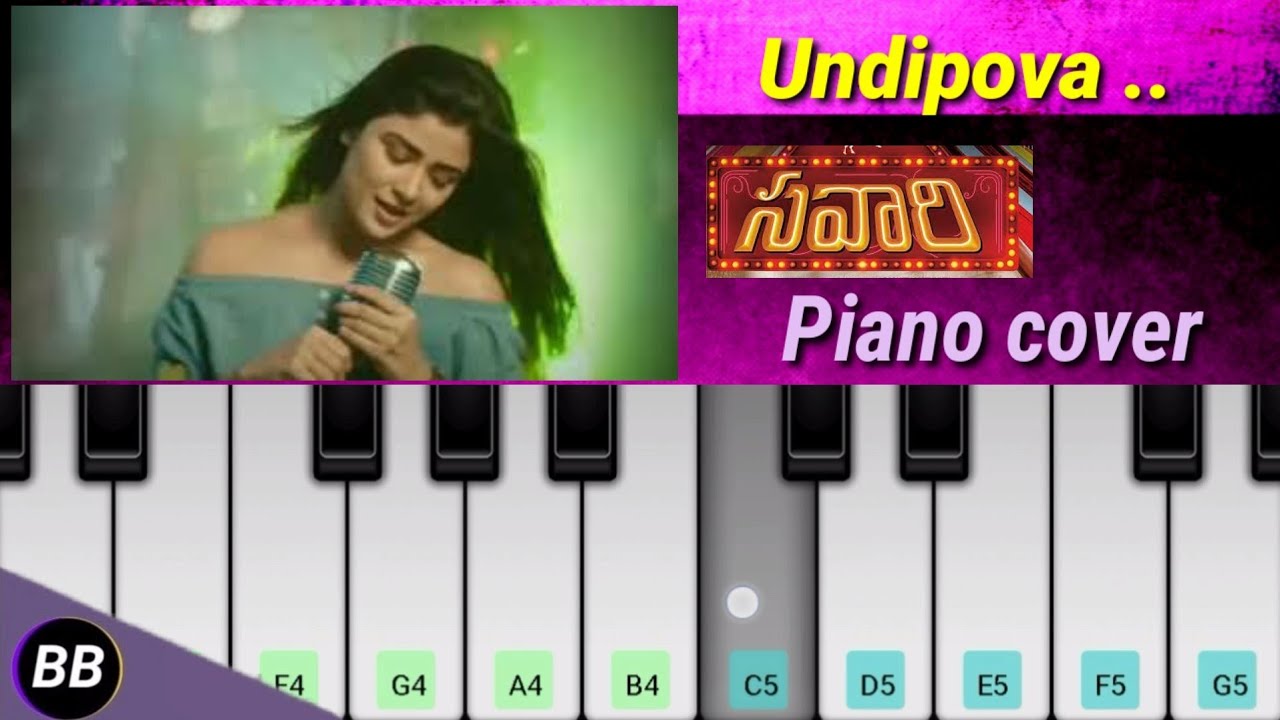 Undipova Nuvvila Song ( Savari ) - Piano Cover | Nandu , Priyanka ...