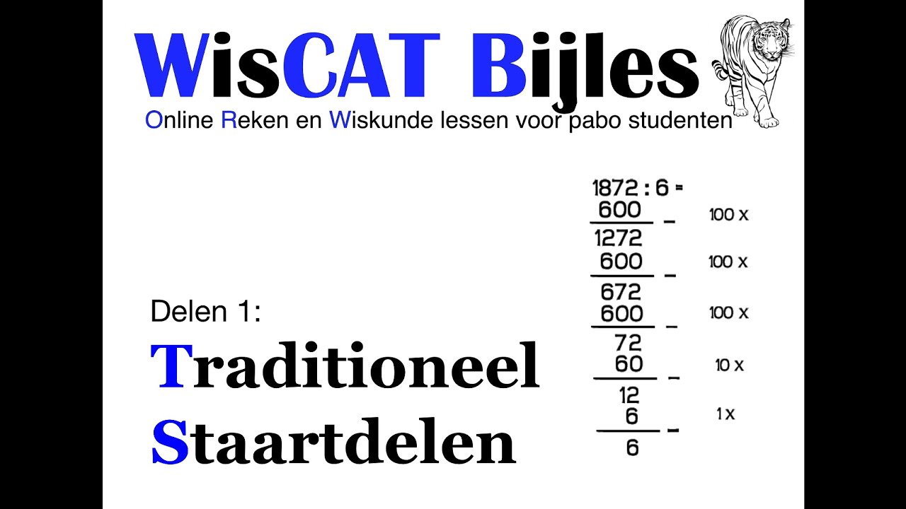 Staartdelen - WisCAT Werkboek: Delen 1 - YouTube