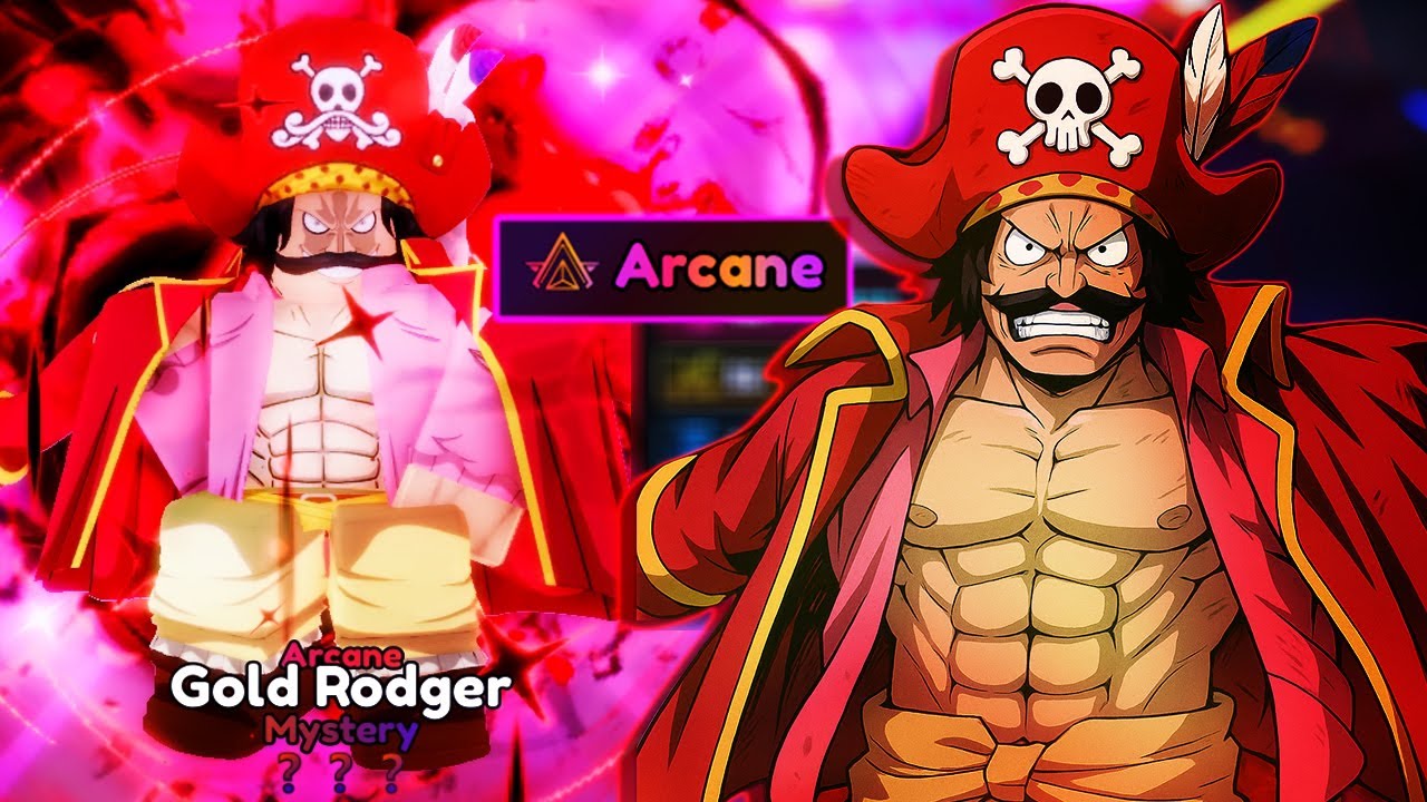 Arcane Gold Roger Showcase in Anime Power Defense Roblox - YouTube