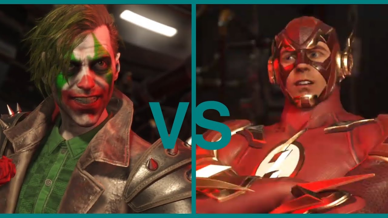 Injustice 2 - The Joker VS The Flash - YouTube