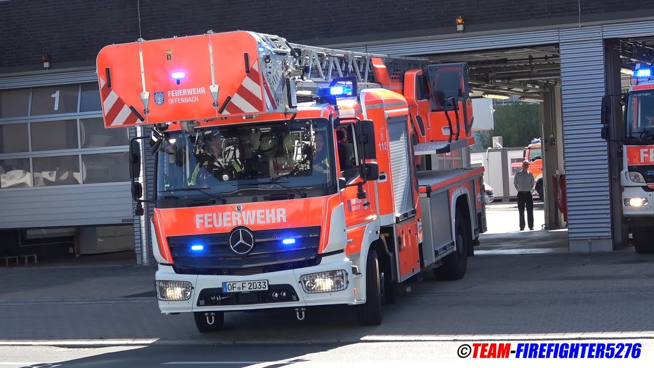 [erste Magirus Smart Control Drehleiter] 2x Löschzug mit neuer DLK ...
