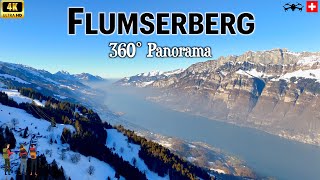 4K HDR Winter Switzerland: Panoramic Drone Views of Lake Walensee & Churfirsten (Soft Piano)