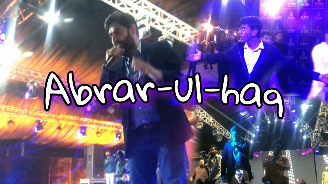 Live perfomance with Abrar-ul-haq😍|Concert|Bohat maza aya😃 - YouTube