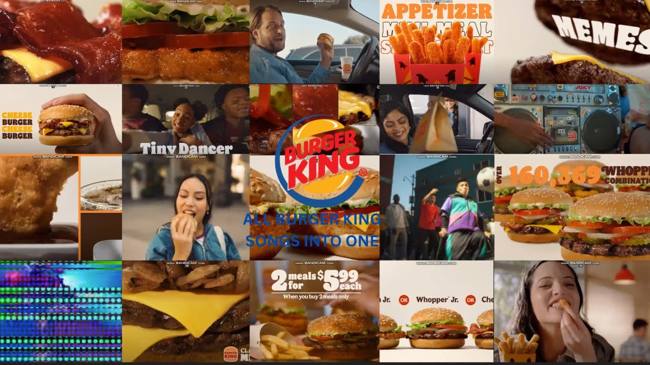 All BK Commerrcial Songs Into One - YouTube