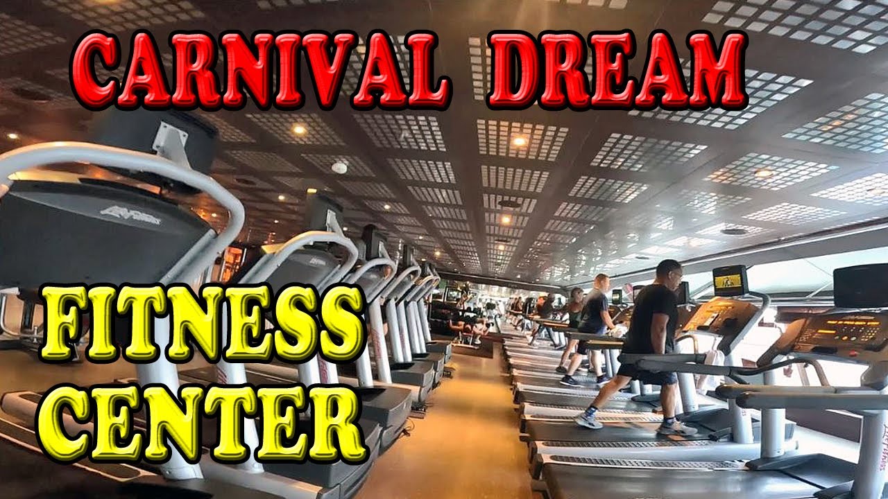 Carnival Dream Fitness Center Tour - YouTube