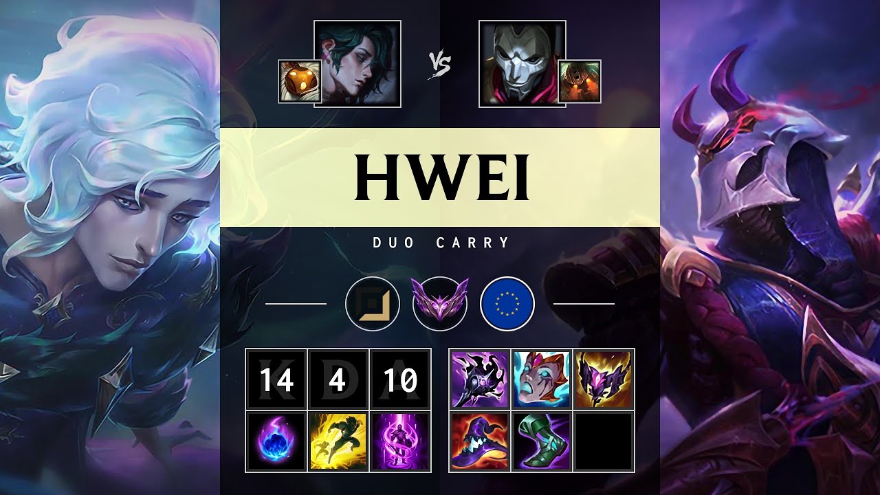 Hwei Carry vs Jhin: Dominating - EUW Master Patch 14.21 - YouTube