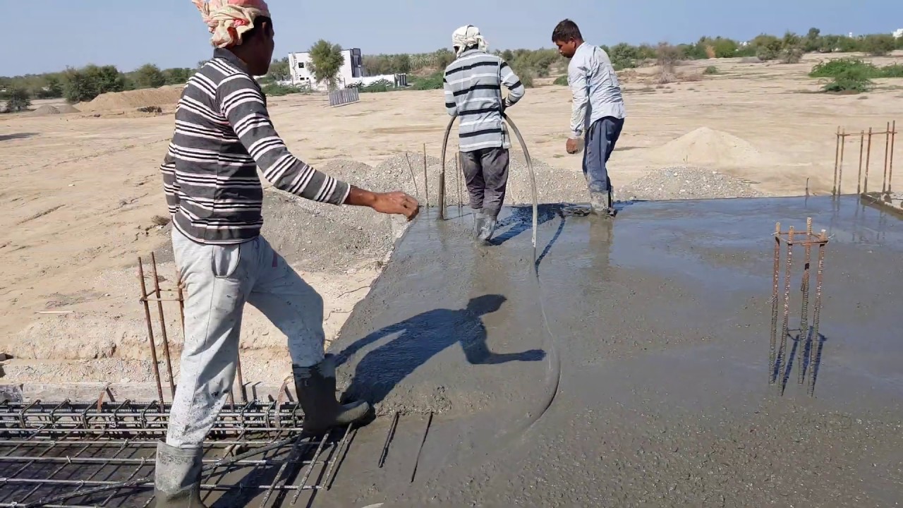 Dangerous Way of Slab Concrete Mixing।How to Make Mixer Concrete।Slab ...