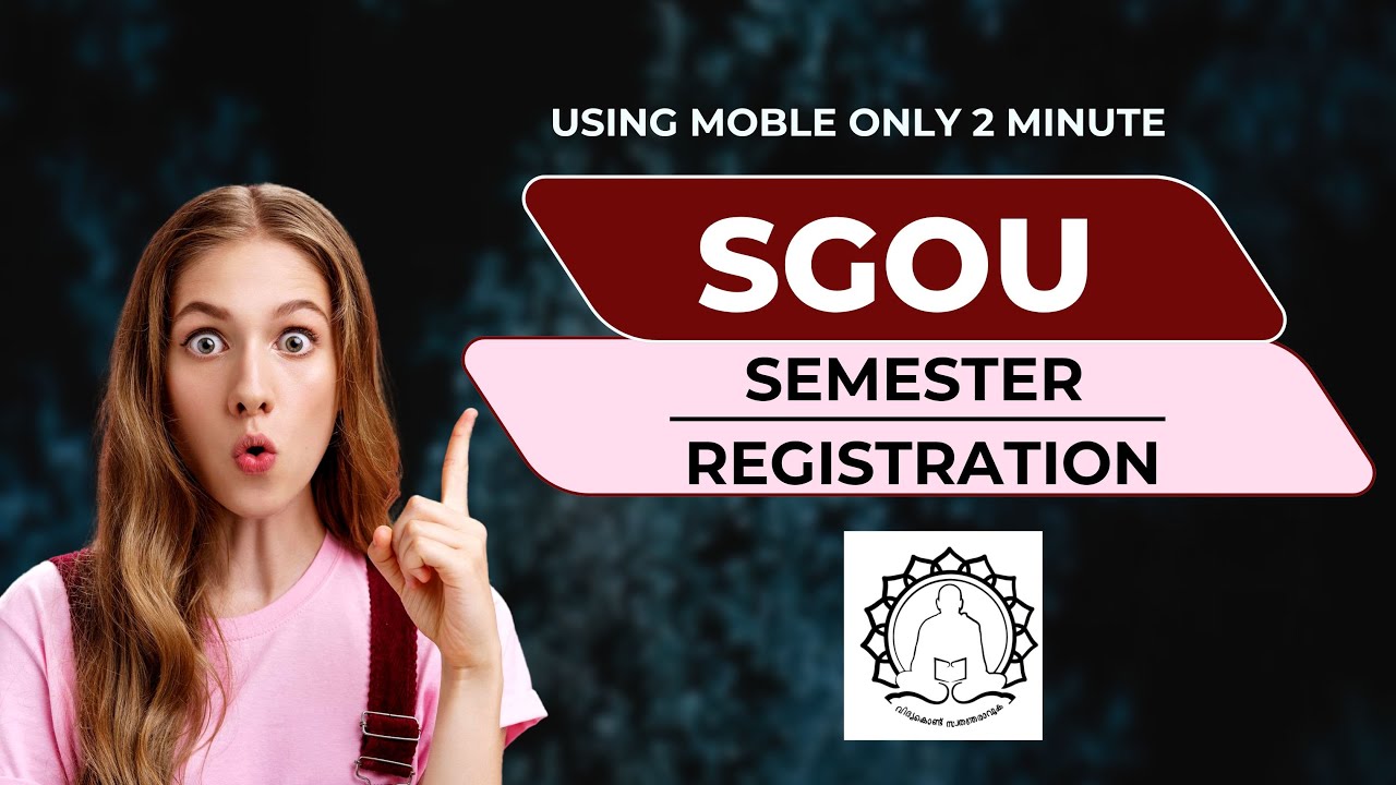 How to Complete SGOU Semester Registration on Mobile in 2 Minutes ! # ...