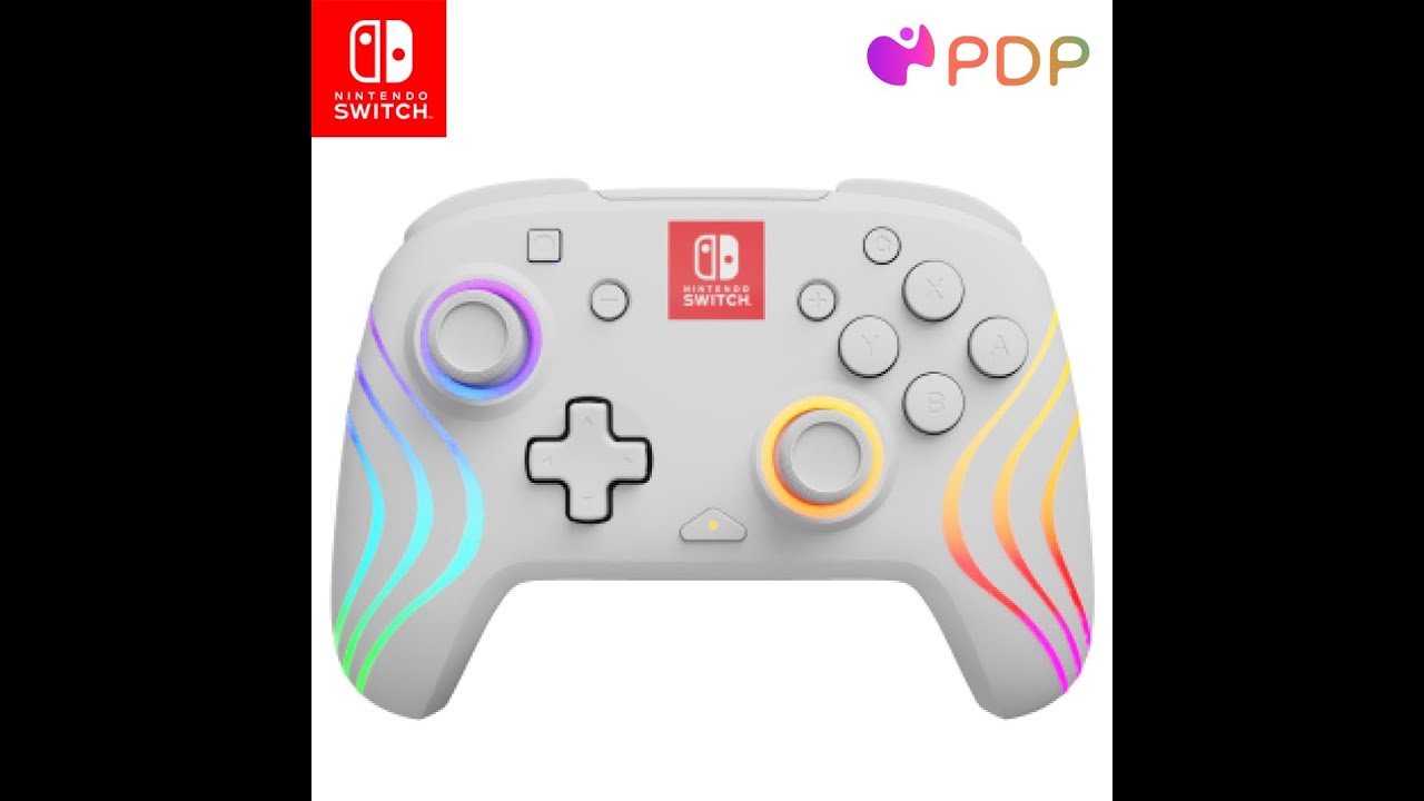 Unboxing, Setup PDP Afterglow Wave Enhanced Wireless Nintendo Switch ...