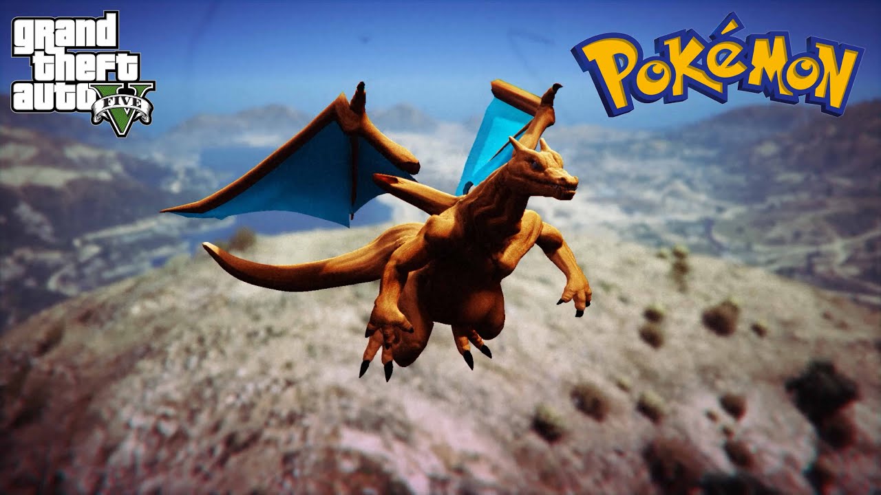 GTA 5 - Charizard (Wings mod) - YouTube