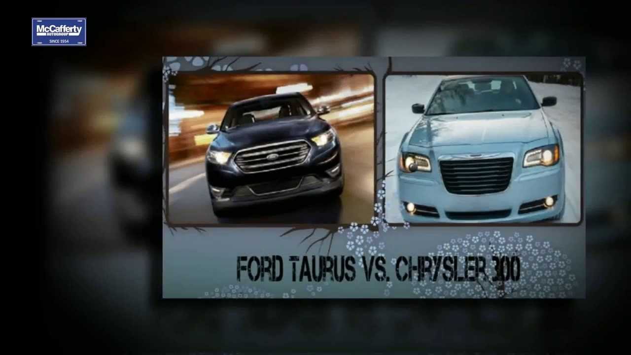 Ford Taurus Vs. Chrysler 300 - YouTube