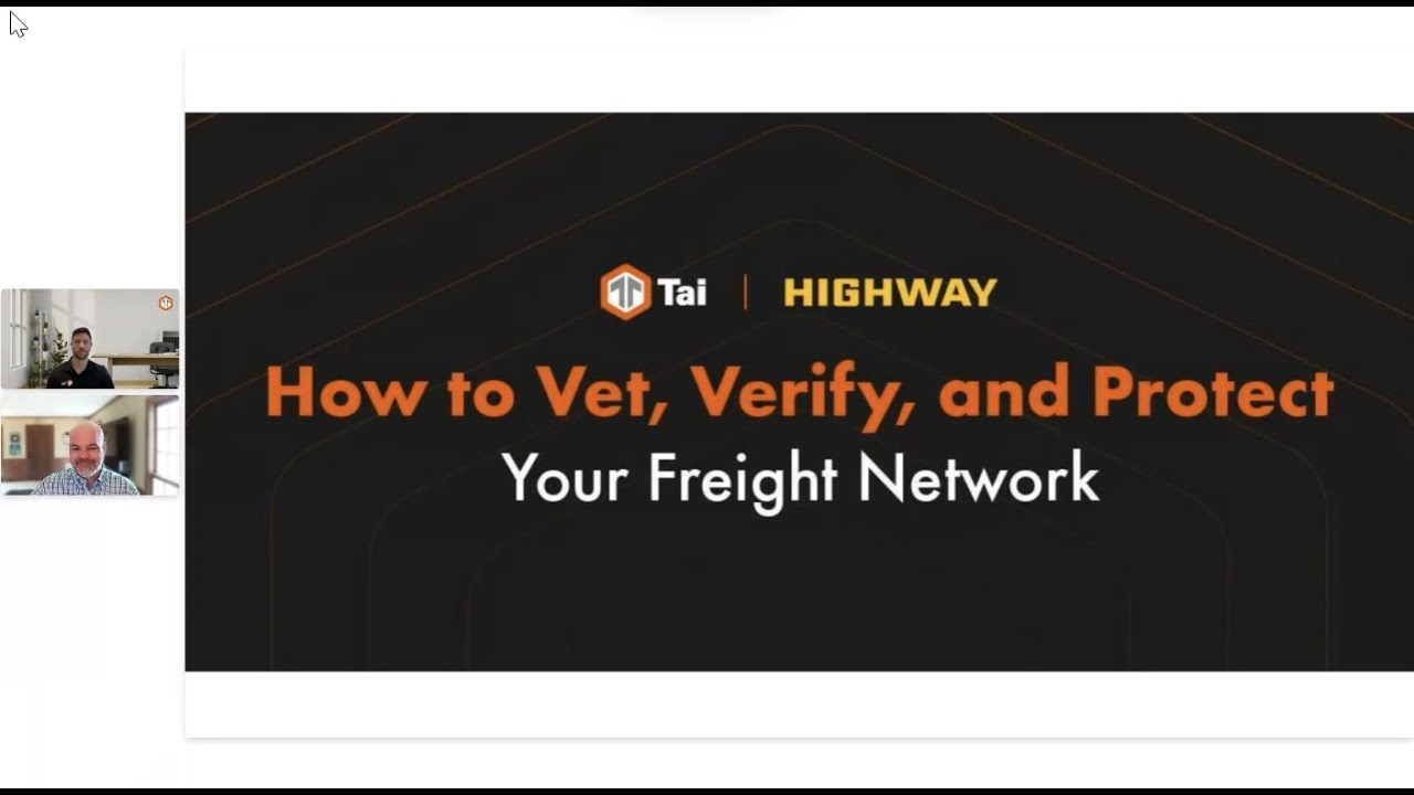 How to Vet, Verify & Protect Your Freight Network | Tai Software ...