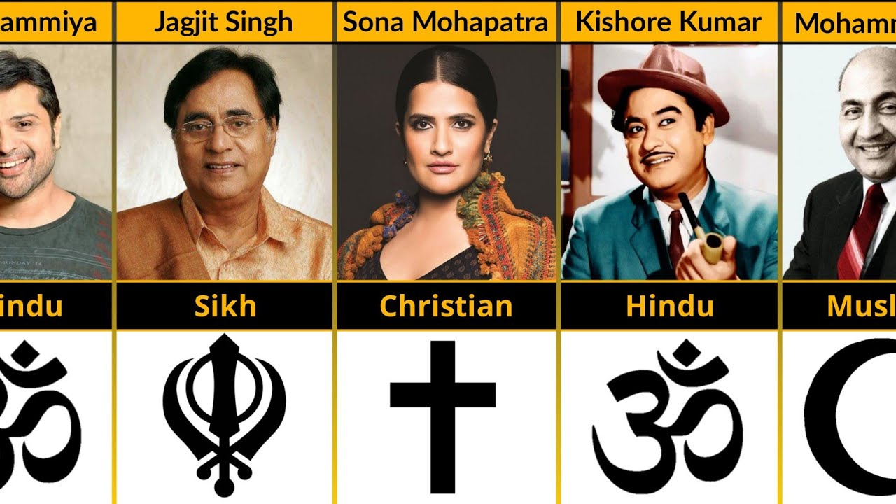 most famous indian singer and their religion | most famous indian ...
