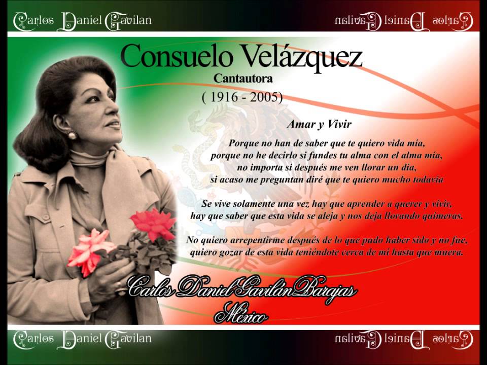 Homenaje A Consuelo Velázquez Amar y Vivir - YouTube