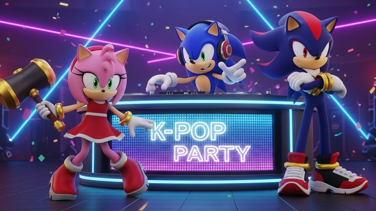 Sonic & Shadow throwing a K-POP PARTY? 🎵 High Energy Mix ft. Amy - YouTube