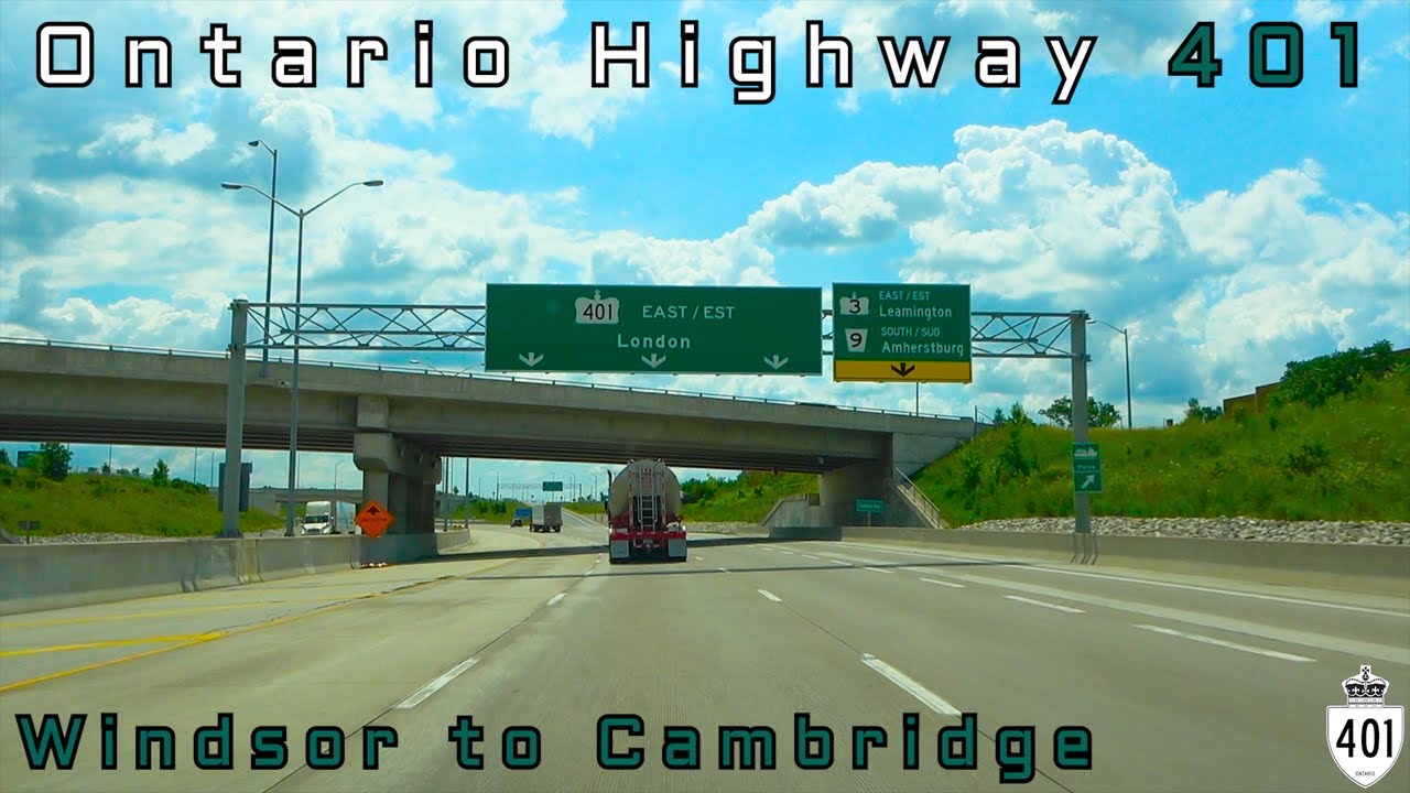 Ontario Highway 401 EB - Windsor to Cambridge (July 2023) - YouTube