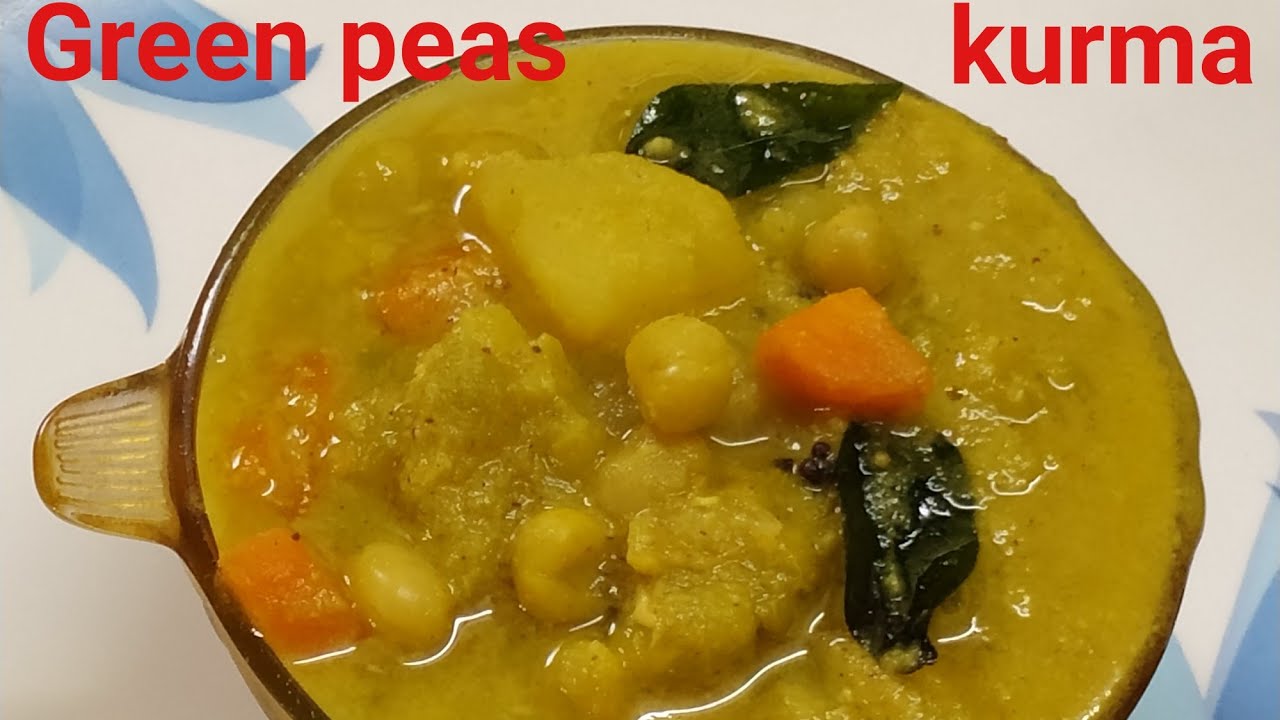 Quick recipe//green peas kurma//பட்டாணி குருமா இப்படி பண்ணி பாருங்க ...