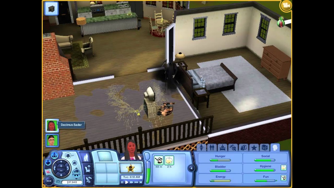 death by electrocution: the sims 3 ambitions - YouTube