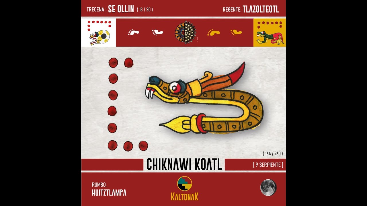 Tonalli Chiknawi Koatl / 9 Serpiente Lectura e interpretación - YouTube