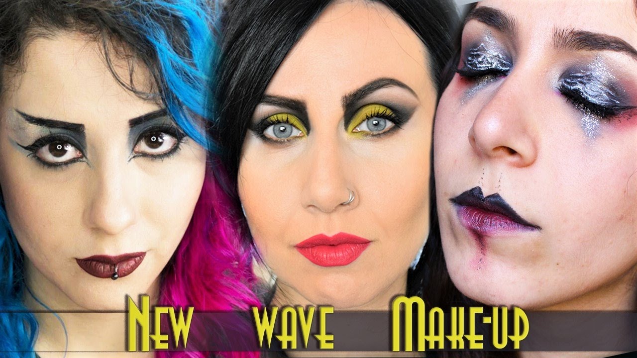 Dark 80's : New wave Makeup tutorial - YouTube
