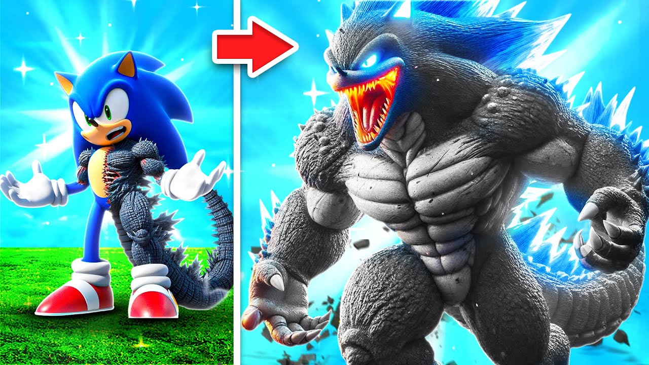 From Sonic To GODZILLA SONIC In GTA 5! - YouTube
