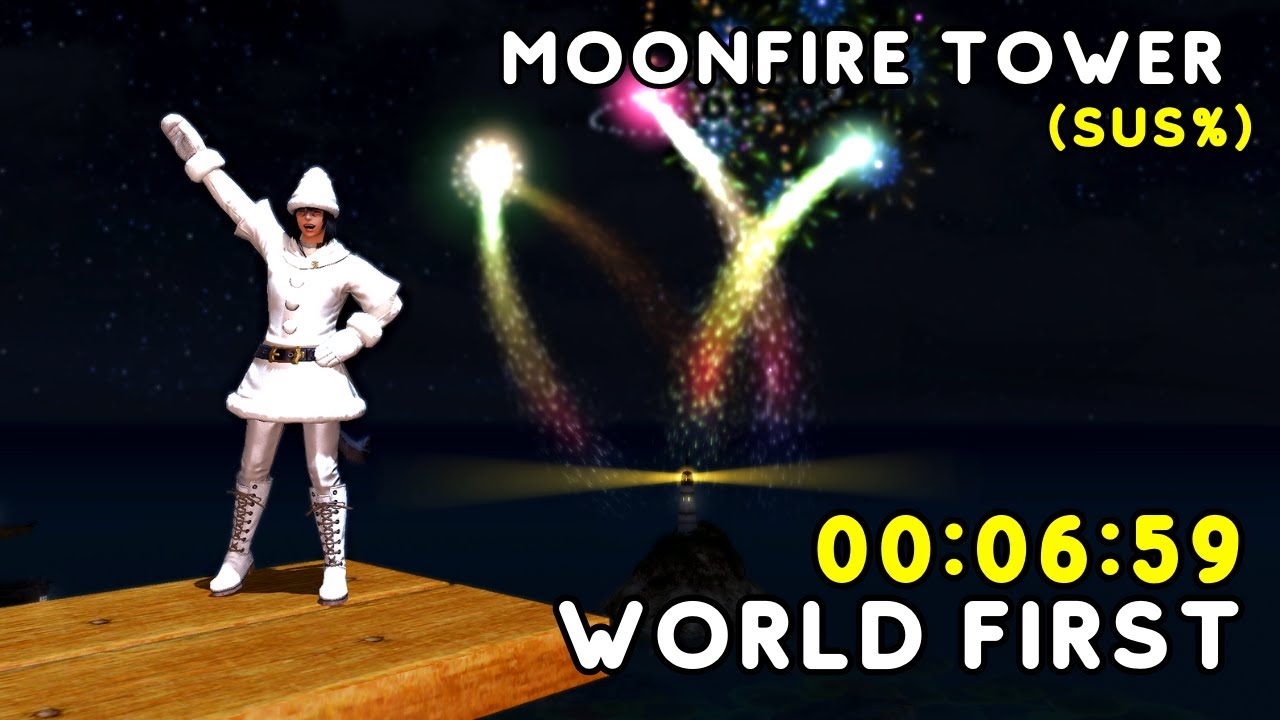 FFXIV OOB% Speedrun Moonfire Tower [6.48] - YouTube