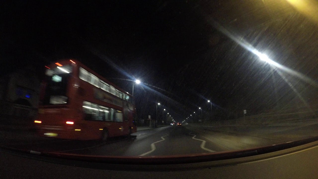 LONDON NIGHT DRIVE | A4 Road Works - Great West Road - Hounslow - UK ...
