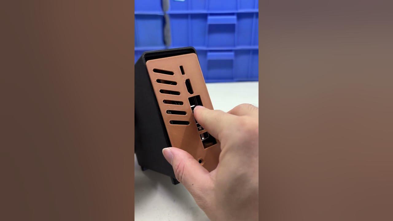 3D Print Raspberry Pi 5 Swap Pi Case with NVMe and rear usb-c HDMI #3dprinting #raspberrypi # ...