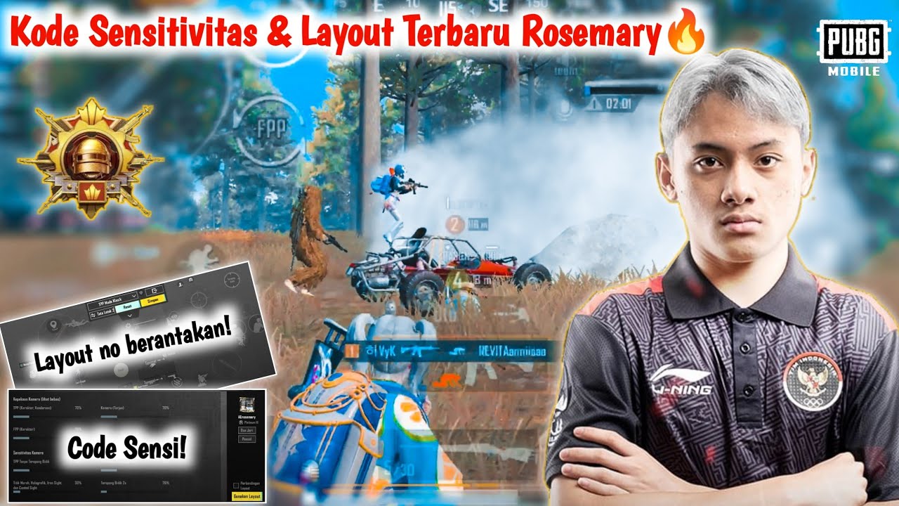Sensitivitas Terbaik PUBG Mobile | Sensitivitas AE Rosemary Pubg Terbaru 2023 + Kode Layout PUBG ...