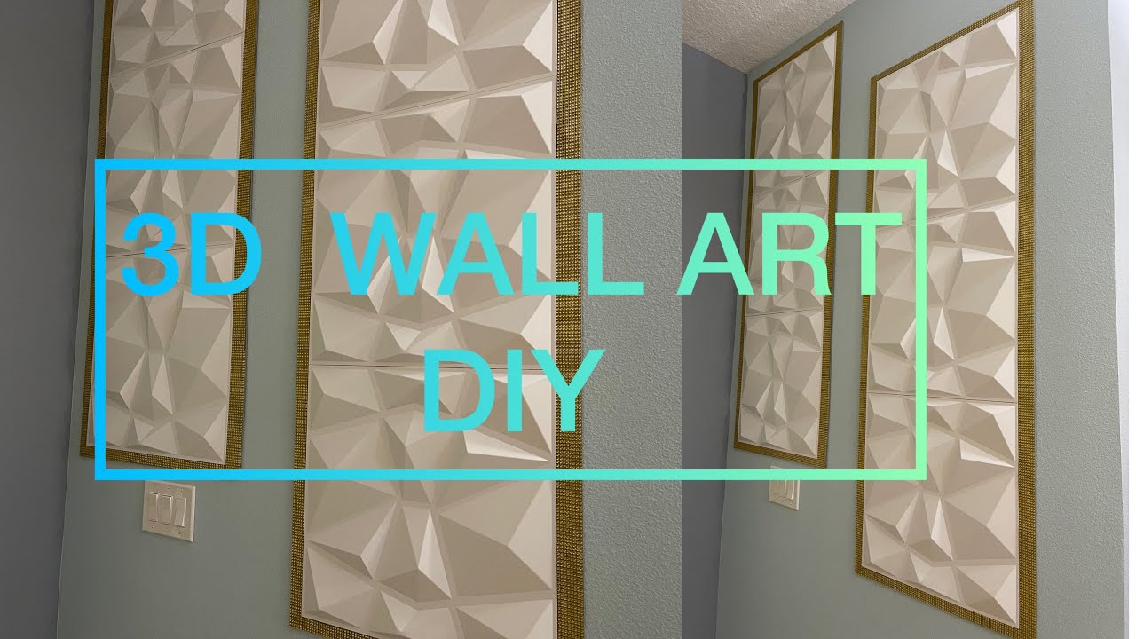3D Wall Panels DIY| Transform Your Boring Wall! #amazon #homedepot ...