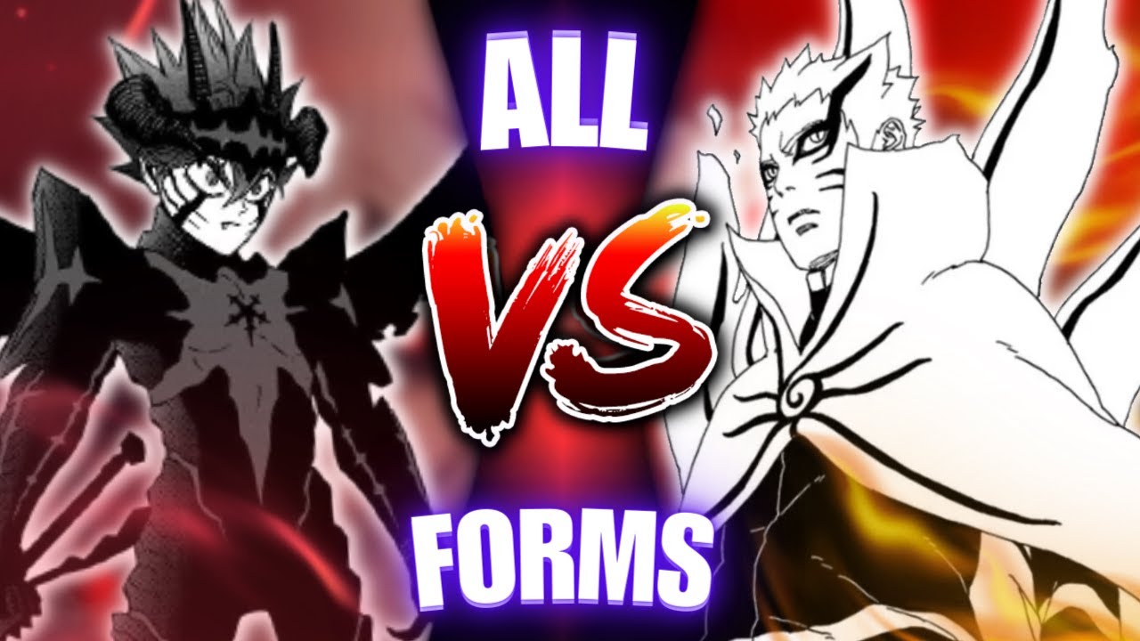 Asta VS Naruto (ALL FORMS/ARCS) - YouTube