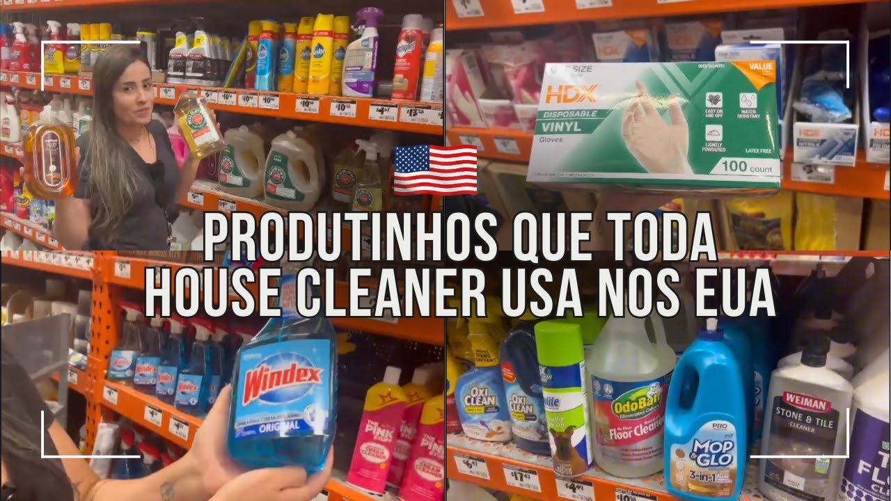 PRODUTOS DE LIMPEZA MAIS USADO NOS ESTADOS UNIDOS PELAS HOUSE CLEANER ...