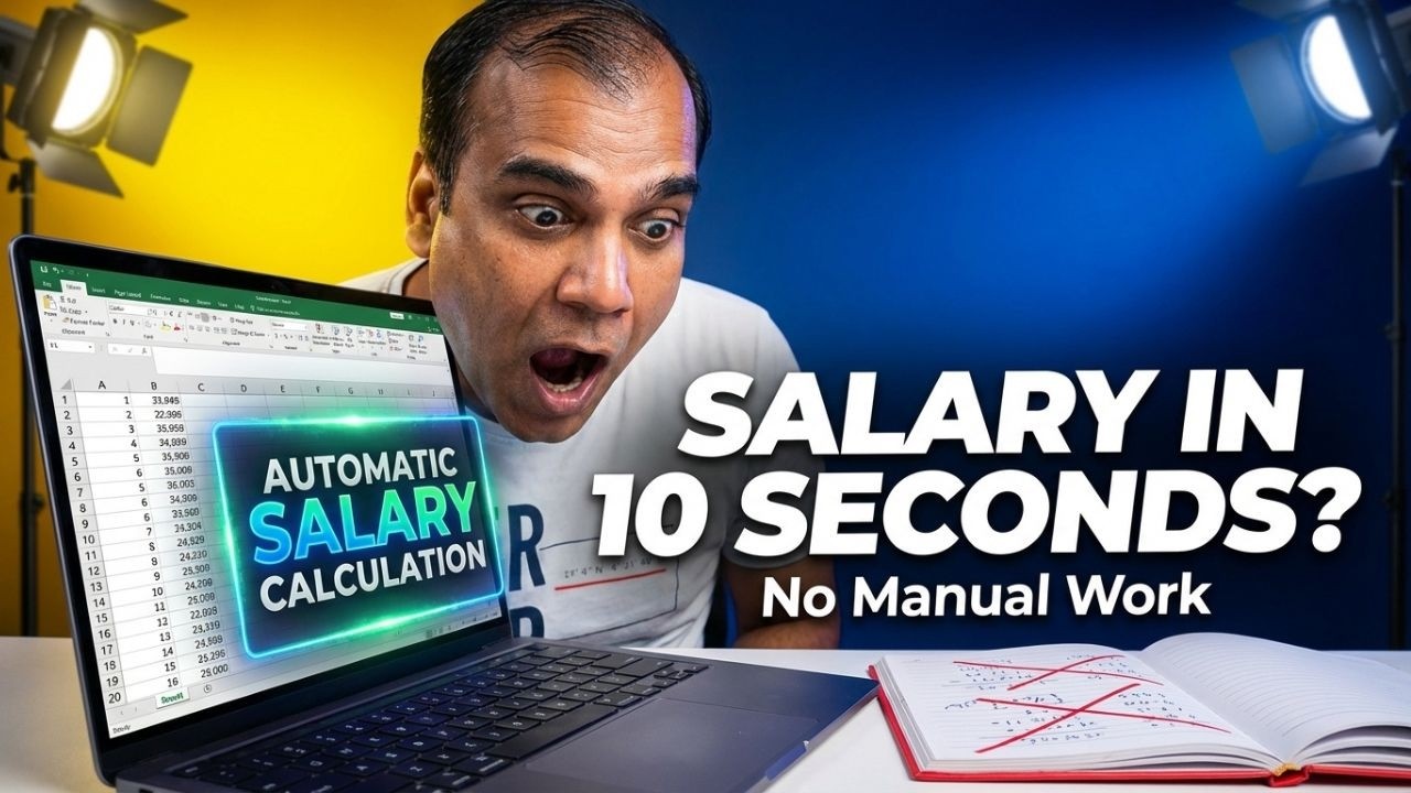 Stop Calculating Salary Manually in Excel | Automatic Salary Slip with ...