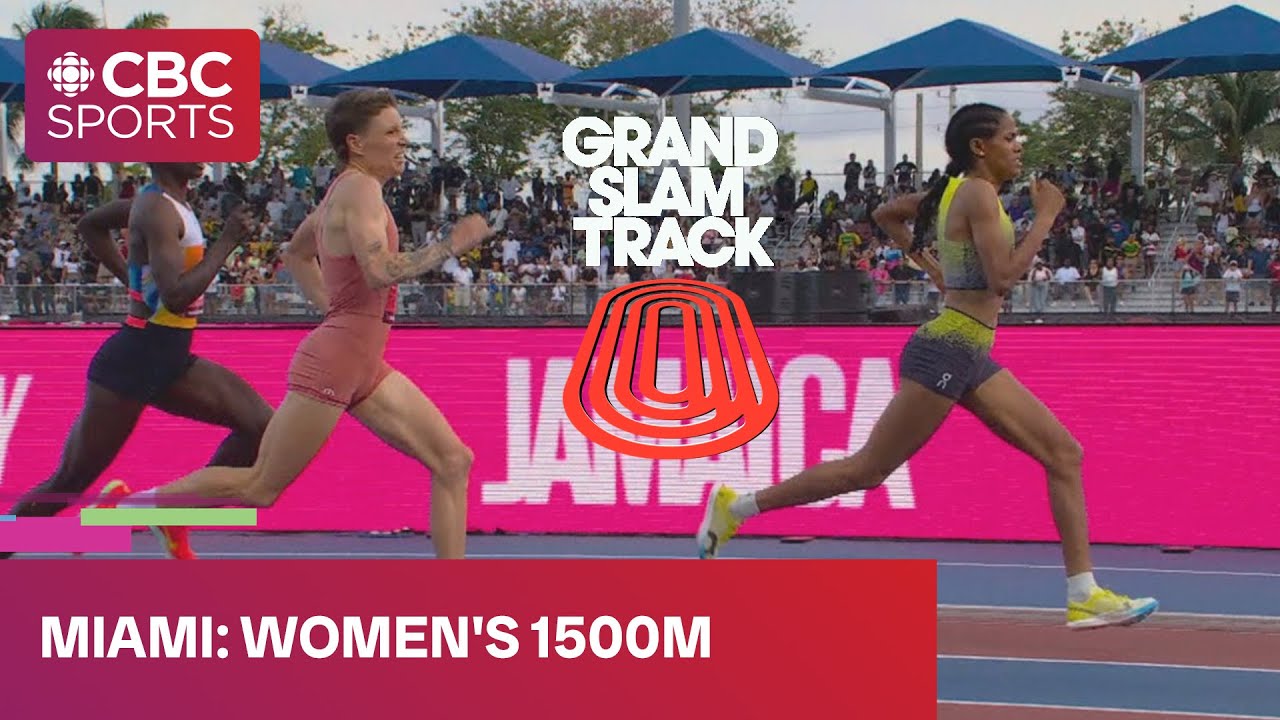 Women's 1,500m short distance race at Grand Slam Track Miami | # ...