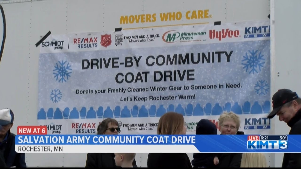 6th annual Salvation Army Community Coat Drive - YouTube