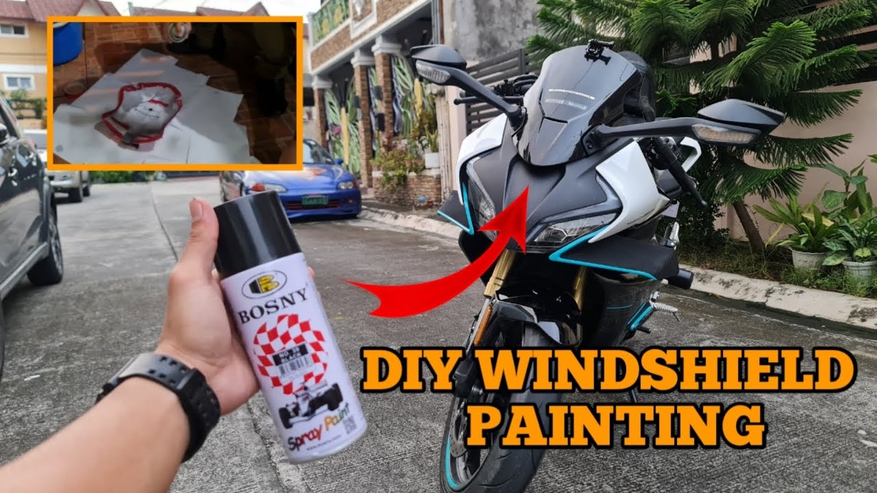 CFMOTO 450SR WINDSHIELD | DIY PAINTING | UPGRADE - YouTube