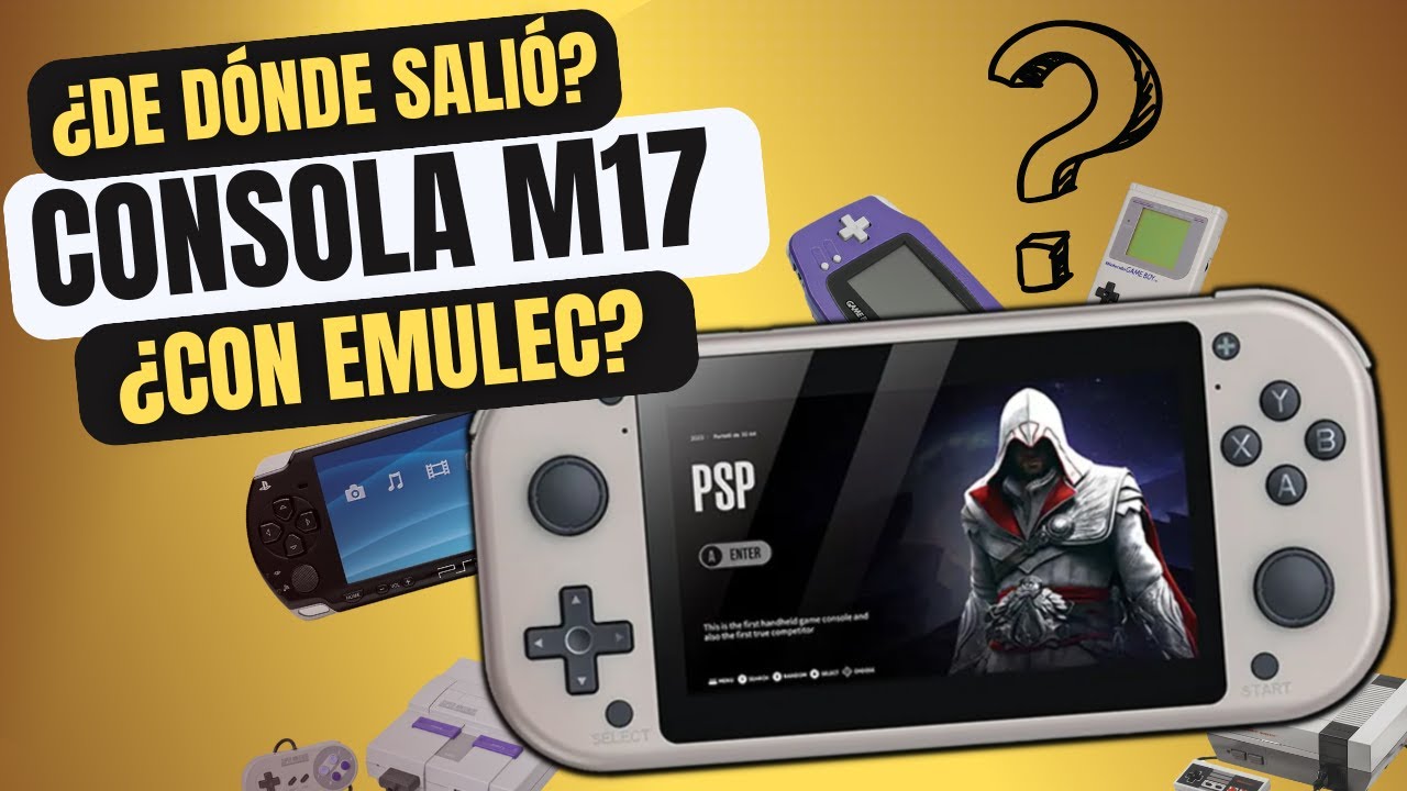 Consola M17, la mas barata ¿con emuelec? ¿puede correr PSP y N64? 😮 - YouTube