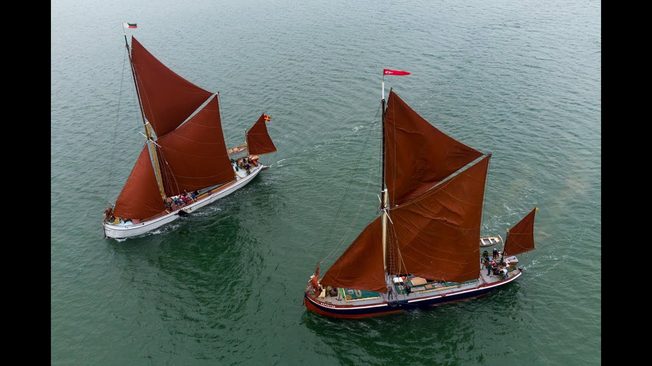 Racing aboard the 1924 Thames sailing barge, Repertor and fitting the ...