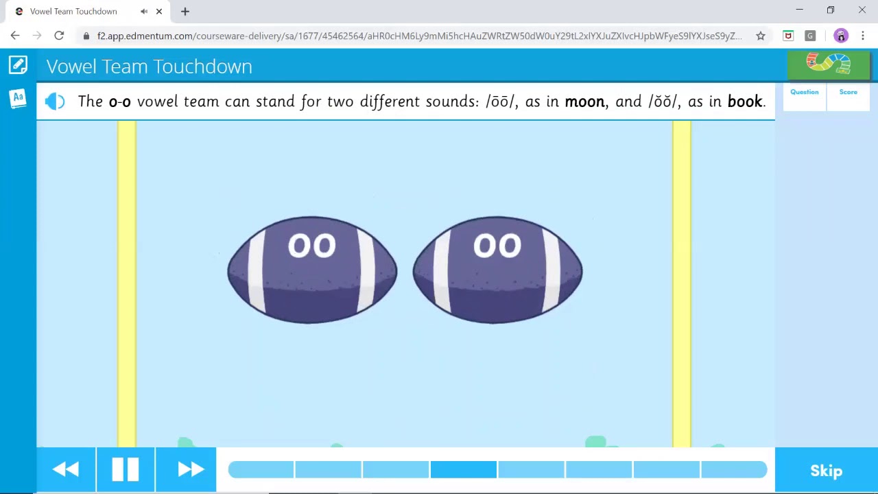 Grade 2 : Vowel Team Touchdown (Learn Sounds and spellings) - YouTube