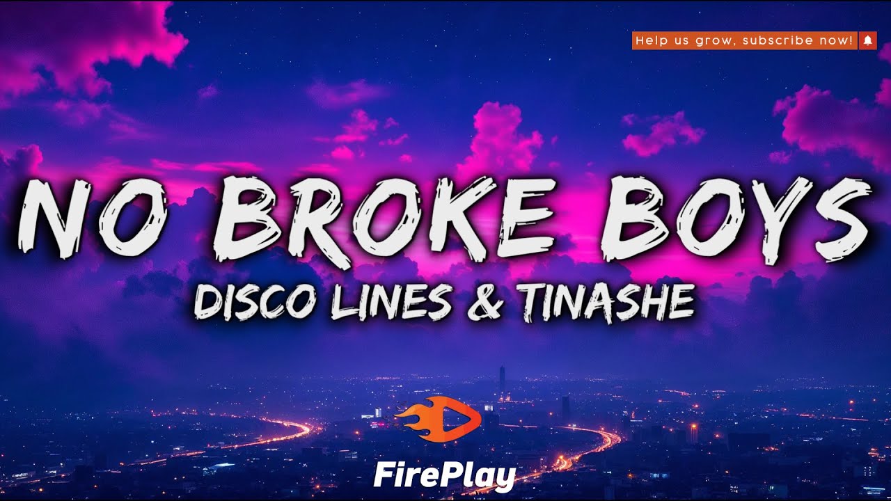 Disco Lines & Tinashe - No Broke Boys (Lyrics) - YouTube