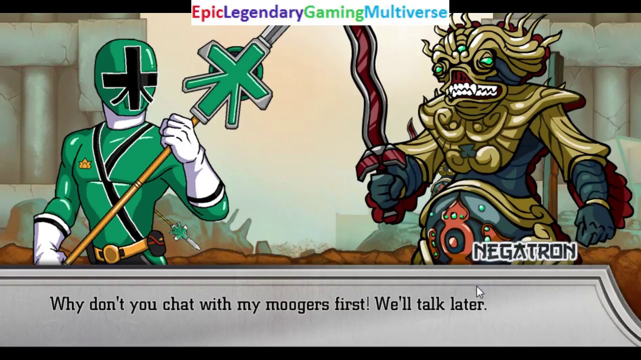 Moogers VS Green Samurai Ranger In A Power Rangers Super Samurai Battle ...