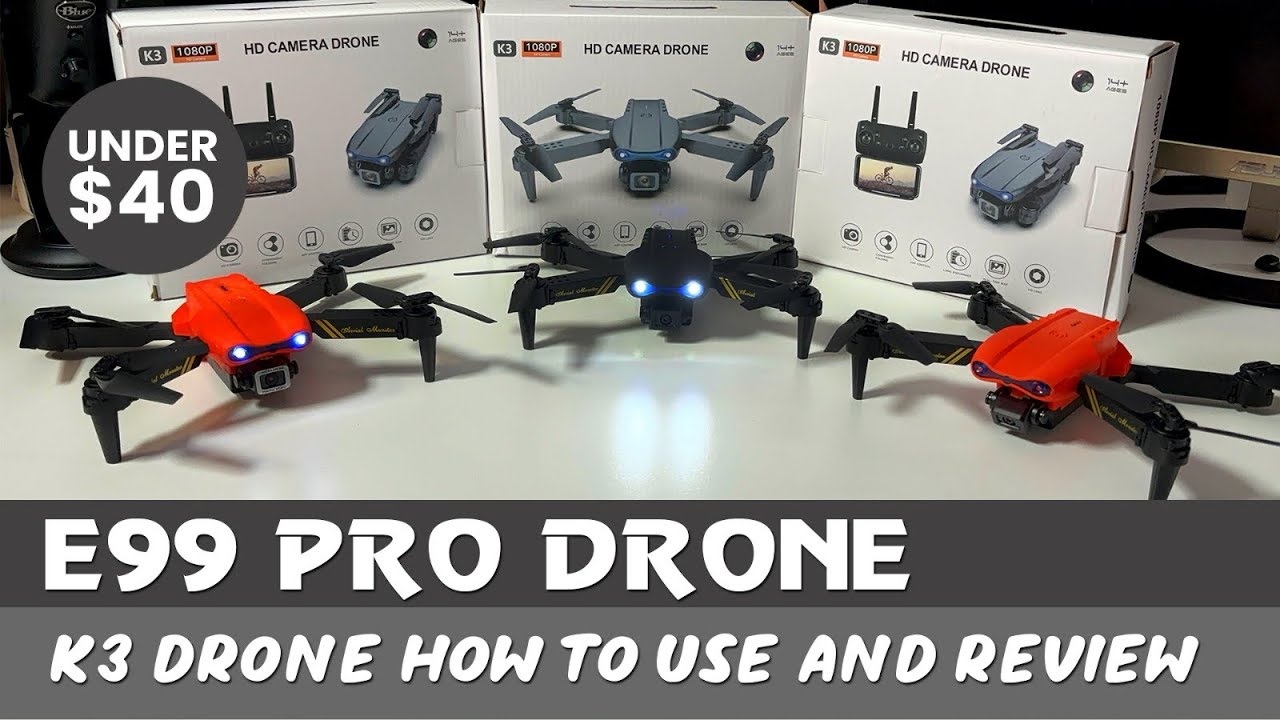 E99 pro drone how to and review video - YouTube